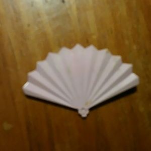 Unknown | Jewelry | 2 Inch Pink Fan Pin | Poshmark